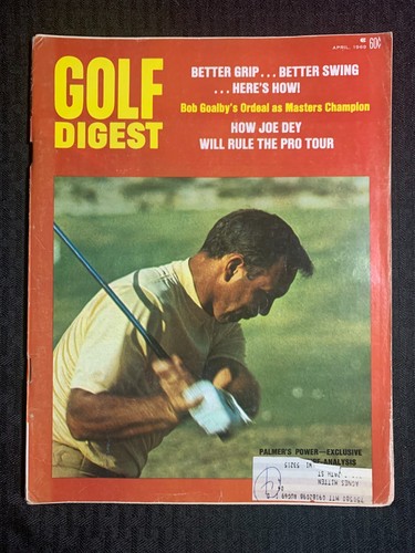 1969 April GOLF DIGEST Magazine VG 4.0 Arnold Palmer / Joe Dey | eBay