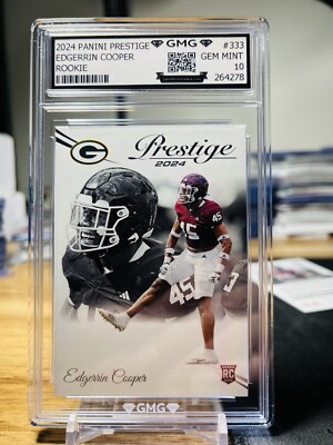2024 Panini Prestige Edgerrin Cooper Rookie GMG Graded 10 Gem Mint 💎 RC ...