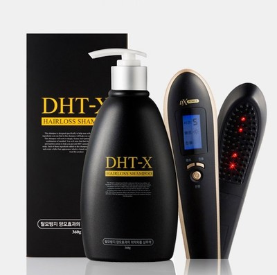 DHT X Hair Loss Shampoo & LED Scalp Massager Hair Loss Care All in One ...