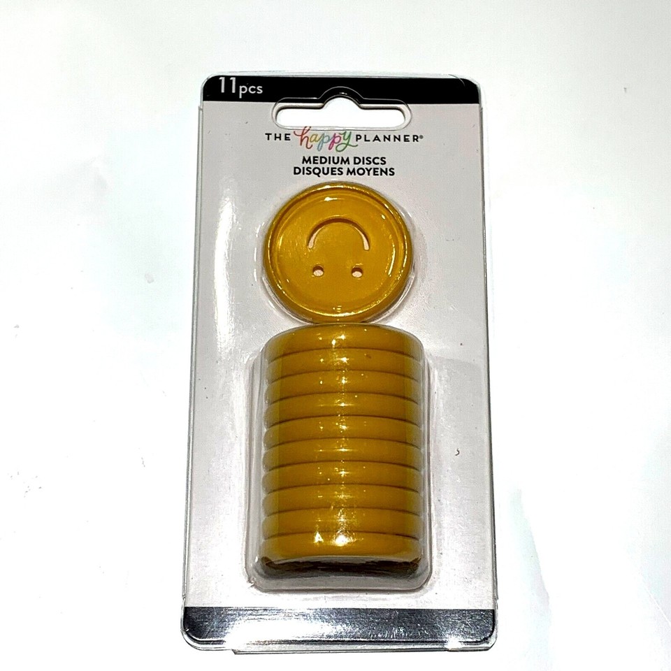 The Happy Planner Discs 11 pcs Smiley Face Yellow | eBay
