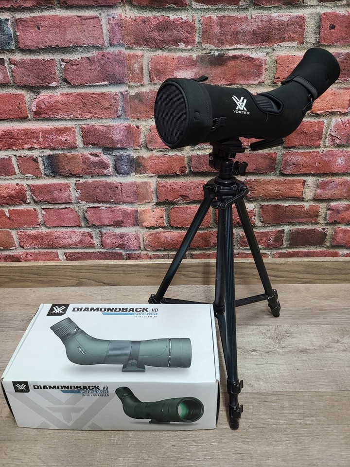 Vortex Diamondback HD 16-48×65 Angled Spotting Scope with Tripod, Nice ...
