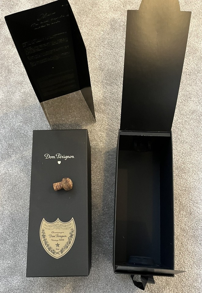 Dom Perignon Empty Champagne Gift Box Vintage 2006 with leaflet and ...