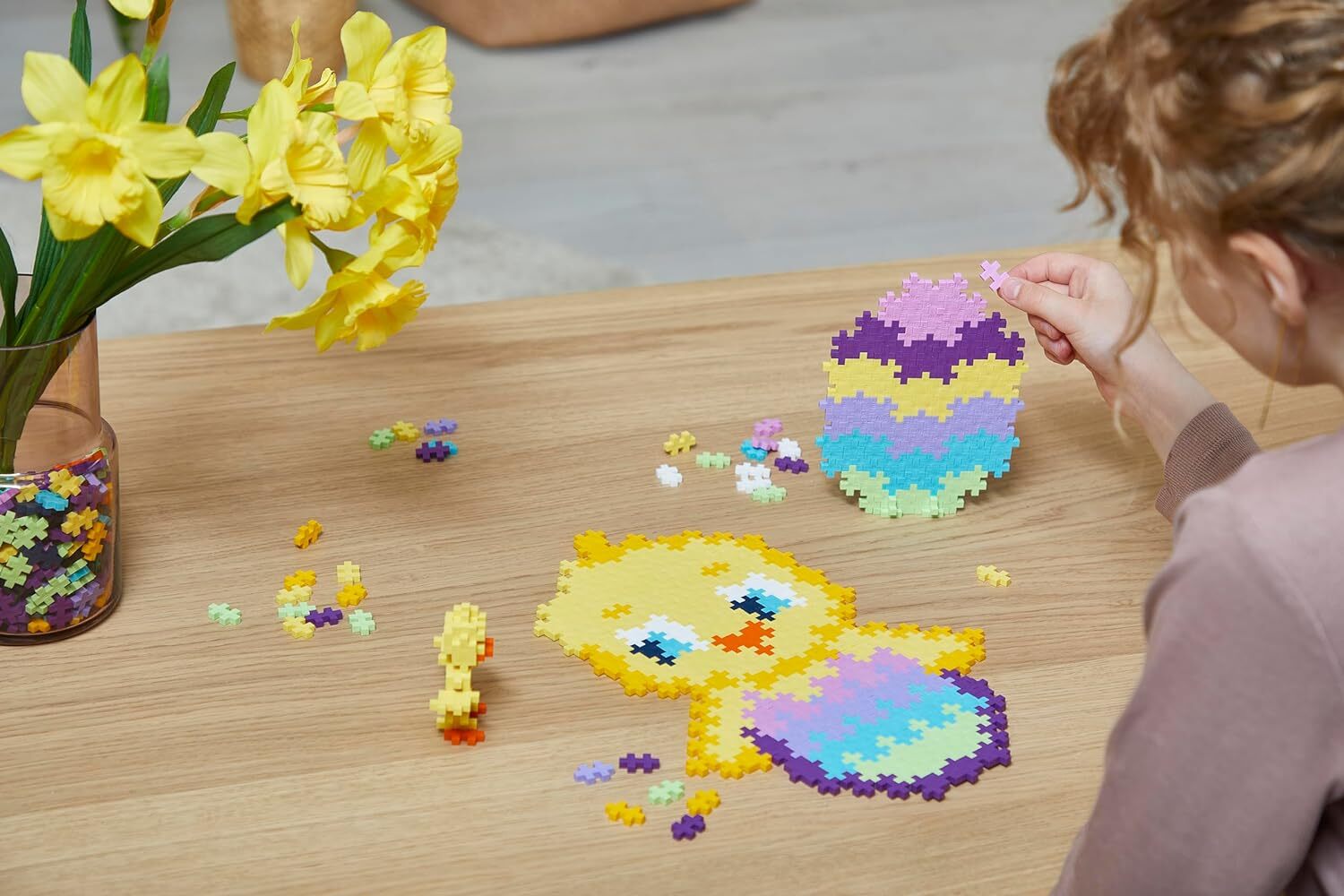 PLUS PLUS Building Blocks Toy - Puzzle by Number Chick, Logic Build ...