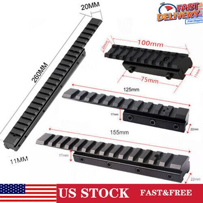 Dovetail Extension Scope Mount Base 11mm to 20mm Weaver Picatinny Rail ...