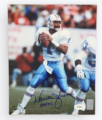 Warren Moon 8x10 Autographed Photo JSA Authenticated | eBay
