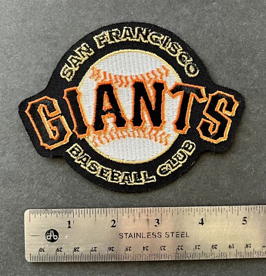 SAN FRANCISCO GIANTS “BASEBALL CLUB” AUTHENTIC MLB SLEEVE PATCH - black ...
