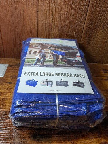 Baleine Plastic Extra Large Moving Bags Zipper Clear Window 6 Pack New ...