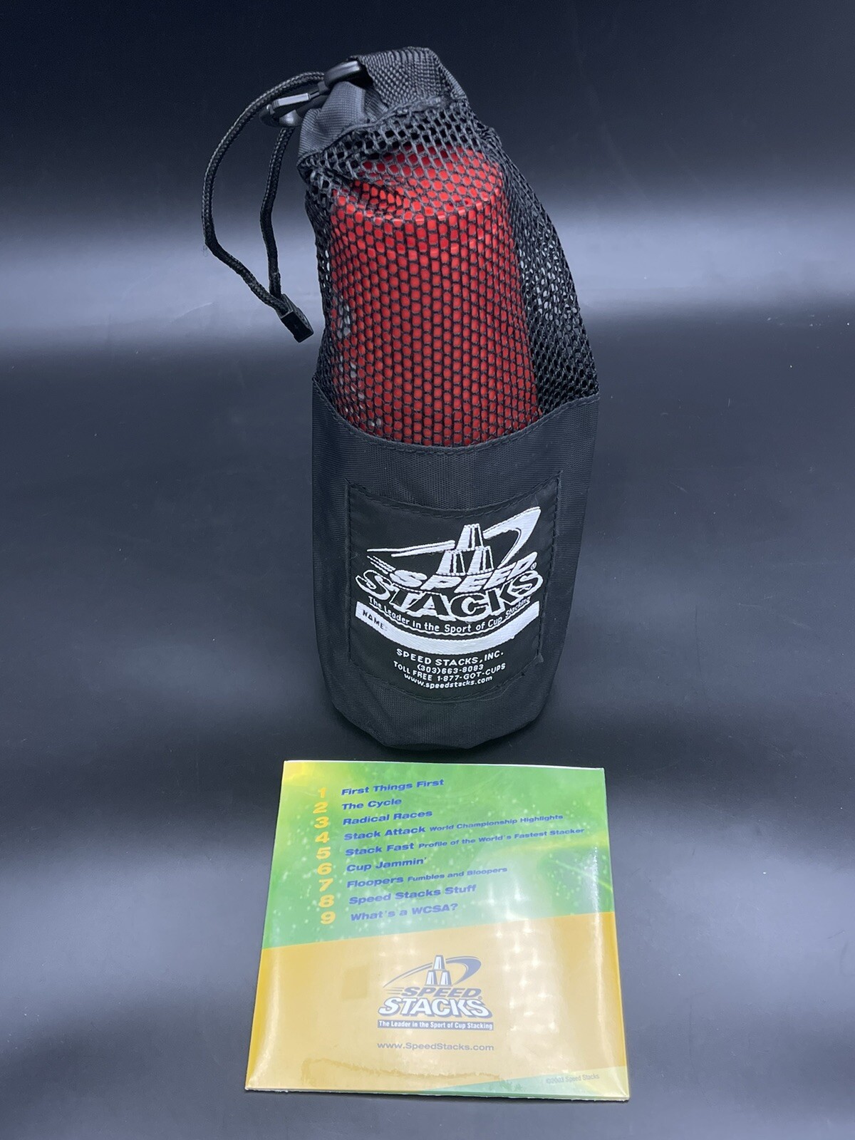 SpeedStacks Really Red 12 Cup Stacking Set WSSA Official With Carrying ...