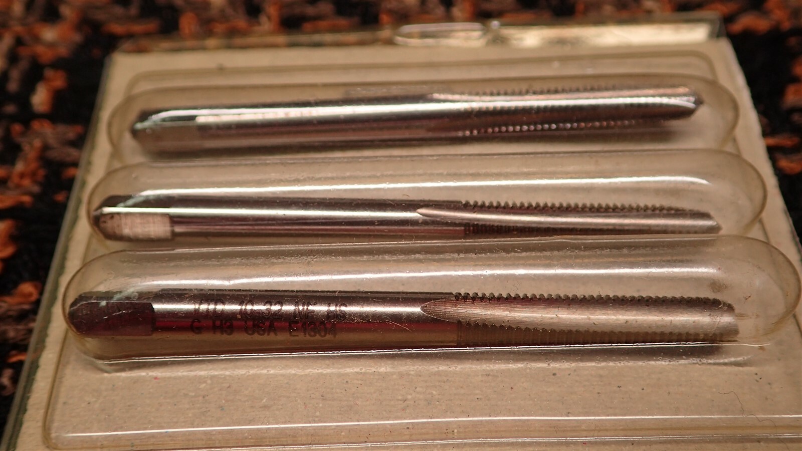 3-pc Set Vermont T&D 341813, 10-32 MS TAP HSS H3 4FL Bottom Plug ...