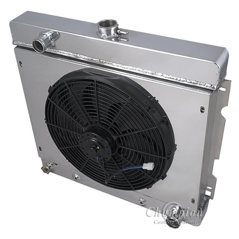 Champion 3 Row Radiator For Dodge Dart Plymouth Duster Valiant + Fan ...