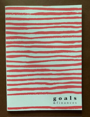 Tula XII planner insert Goals & Finances, XL, Retired, pink striped ...