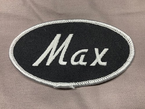 MAX name Embroidered 4" x 2.25" patch with Heat Seal backing | eBay