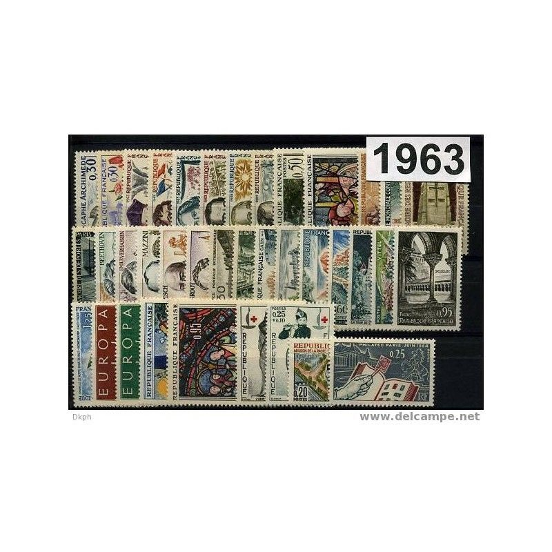 France complete year set 1963 MNH 38 stamps | eBay