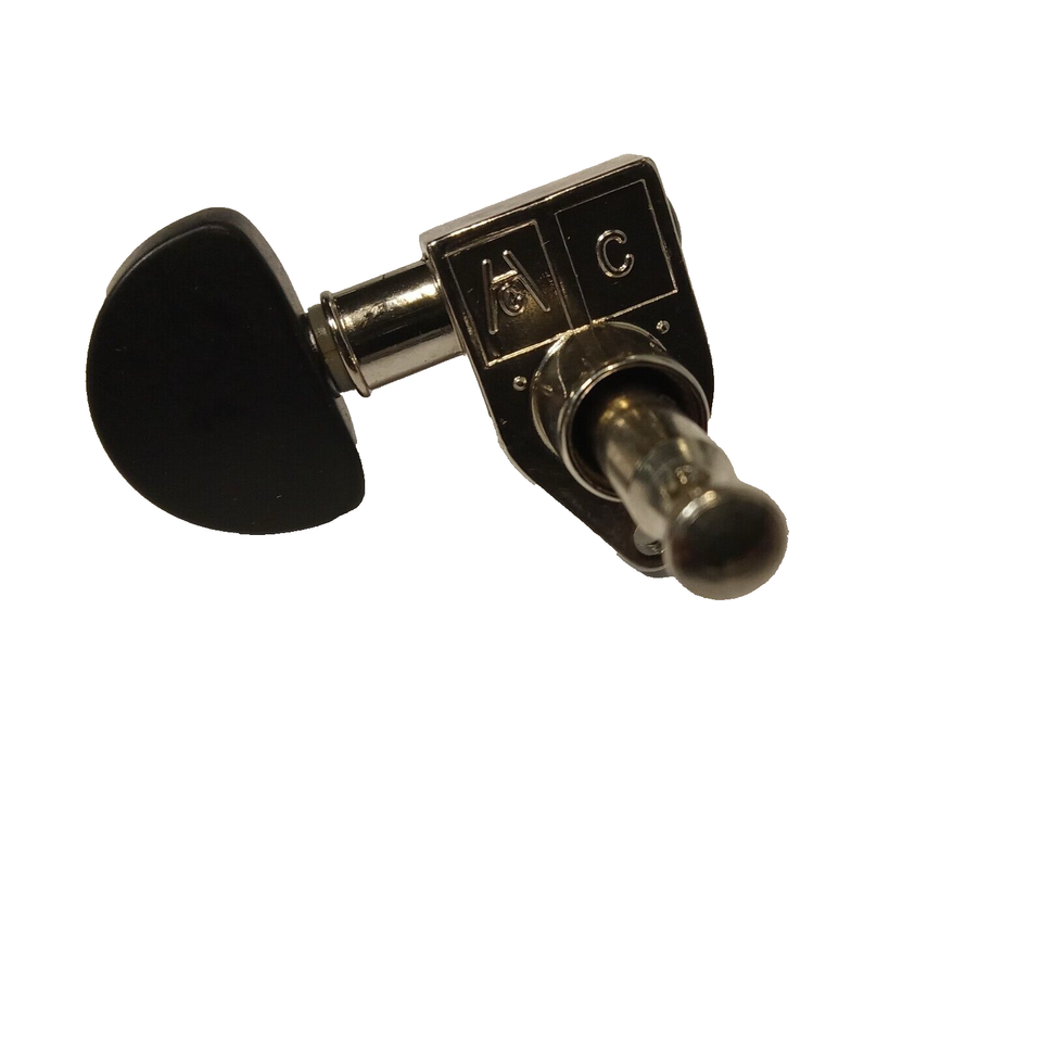 Black and Chrome Grover Guitar Tuners (L) - (SET OF 3) | eBay