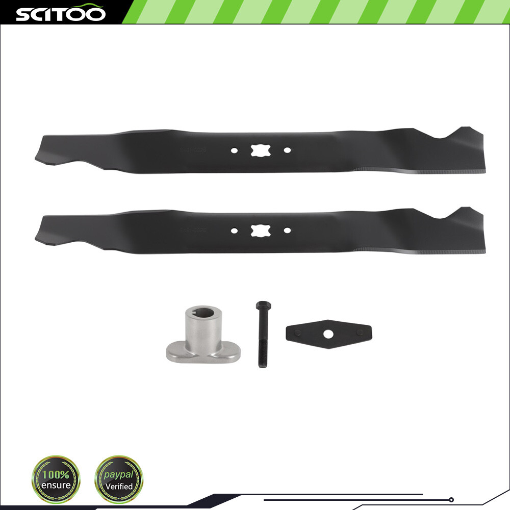 2PK Blade & Lawn Mower Blade Adapter Kit for 21" MTD CRAFTSMAN 742-0741 ...