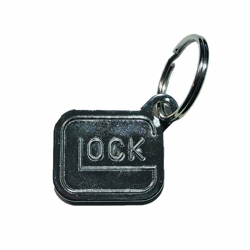 Glock Logo Silver Metal Keyring | eBay