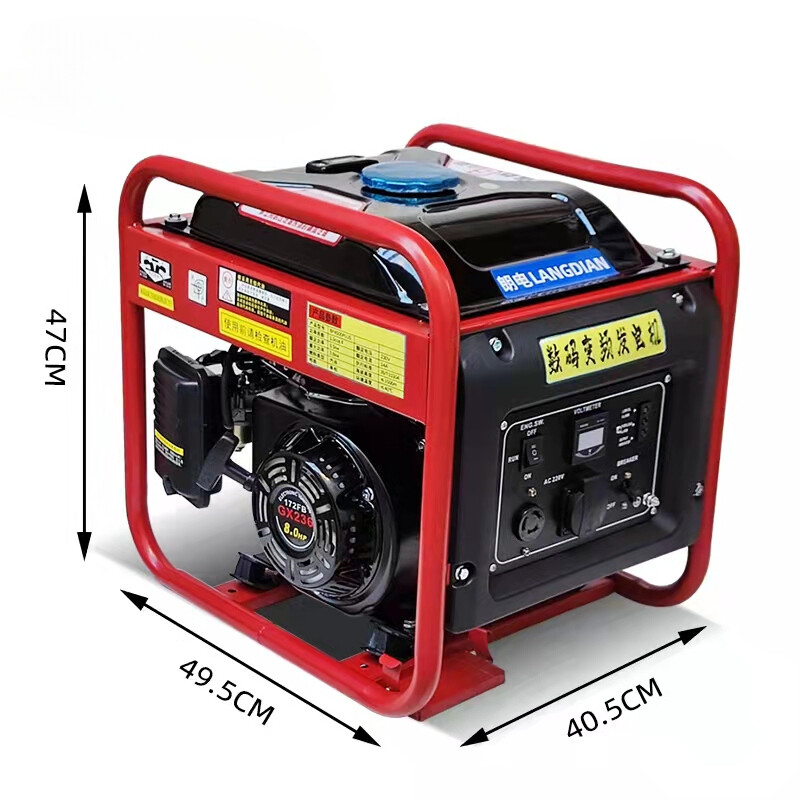 1000W Portable Gasoline Generator Single Phase Outdoor Low Noise Car ...