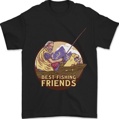 Pêche Chien Fisherman's Best Friend T-Shirt 100% Coton | eBay