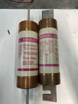 TRS250R Gould Shawmut Tri-onic Fuse 250 Amp 600V , New-Open Box | eBay