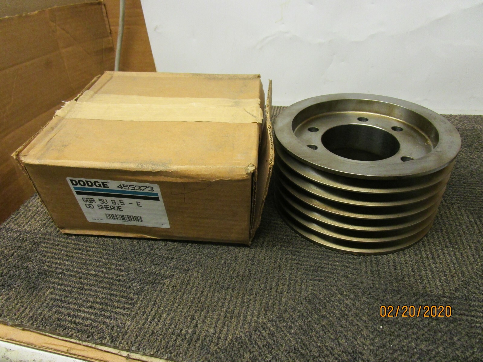 DODGE 455373 6/5V8.50-E 6GR 5V 8.5-E 8.50" 6 GROOVE QD SHEAVE 2919RPM ...