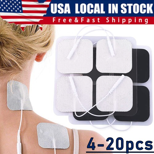 40 TENS Electrode Pads EMS Replacement Unit 7000 3000 2x2 Muscle ...