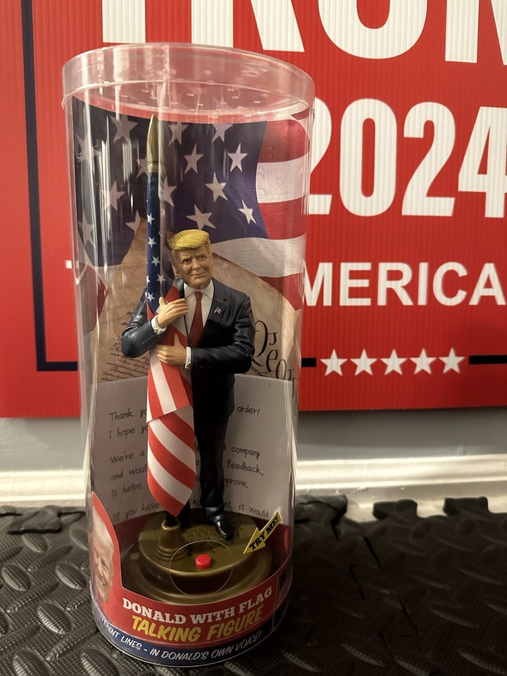 Donald J Trump With Flag ( talking figure ) NEW - SEALED!!! 45 - 47 | eBay