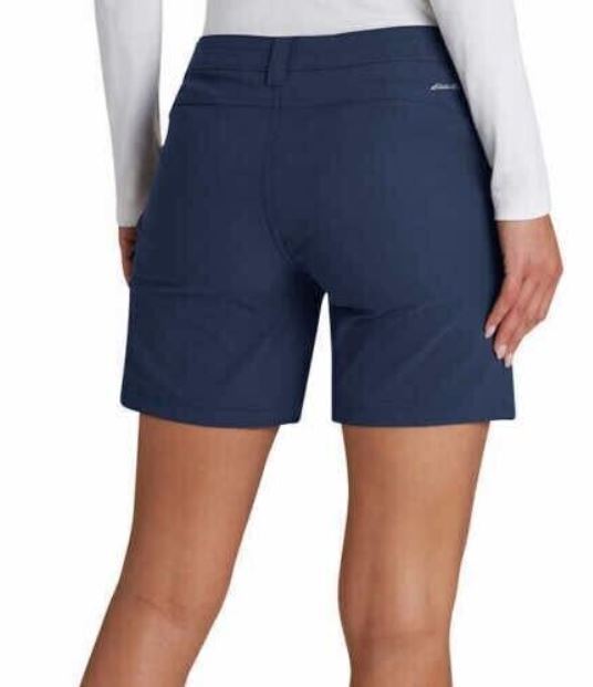 NEW! Women's Eddie Bauer Navy Blue Rainier Shorts Size 16 | eBay