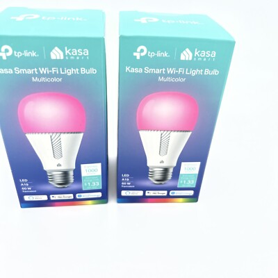 Kasa LED Smart Light Bulb 2-PK Full Color Changing Dimmable WiFi 11W ...