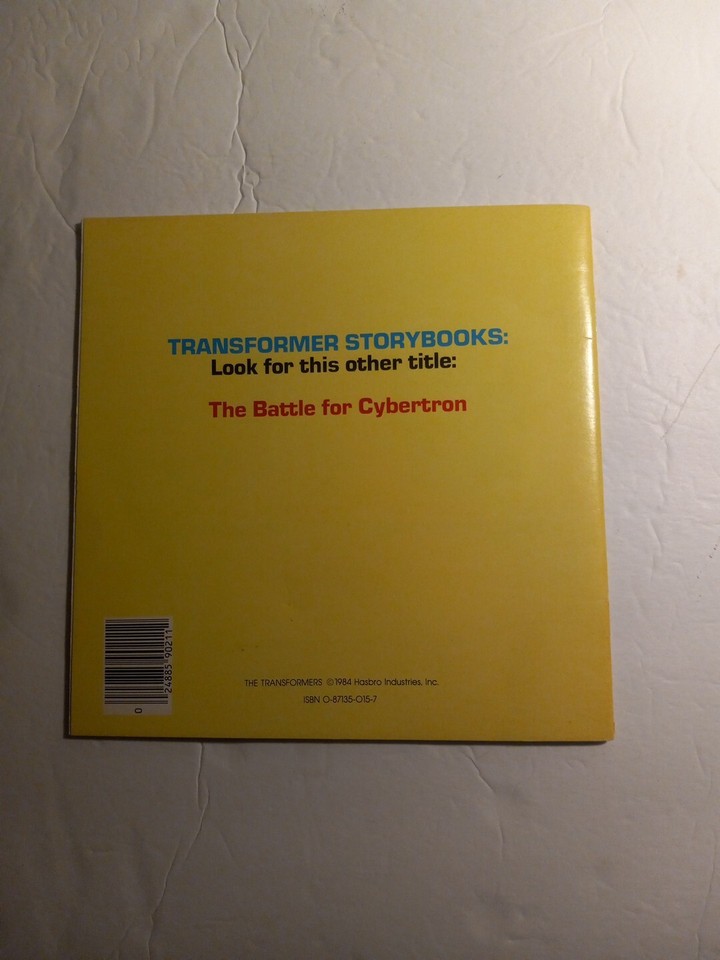 The Transformers- "The Great Car Rally"- A Big Looker Storybook 1984 ...