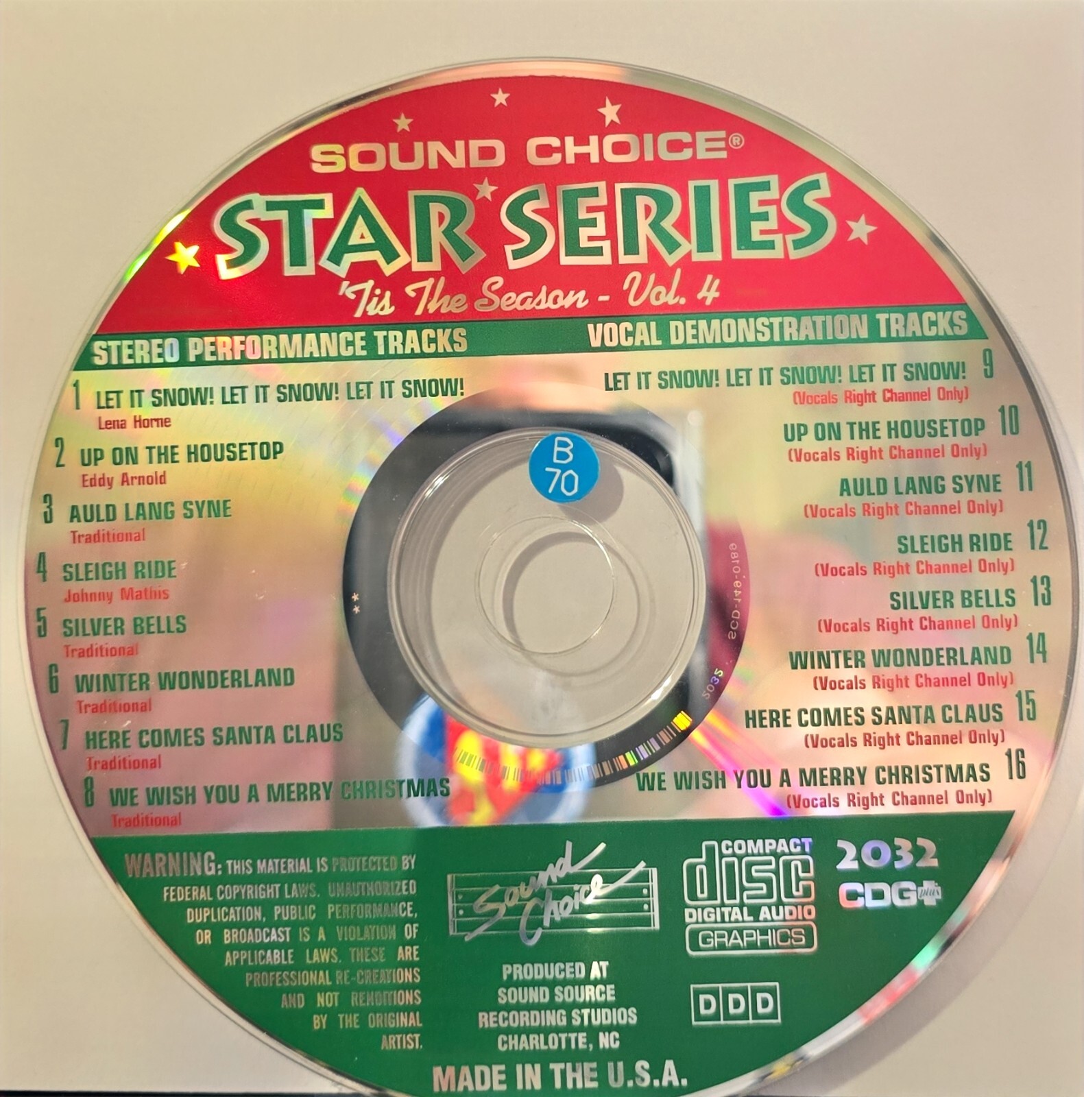 SC2032 CHRISTMAS Lot VA SOUND CHOICE KARAOKE CDG | eBay