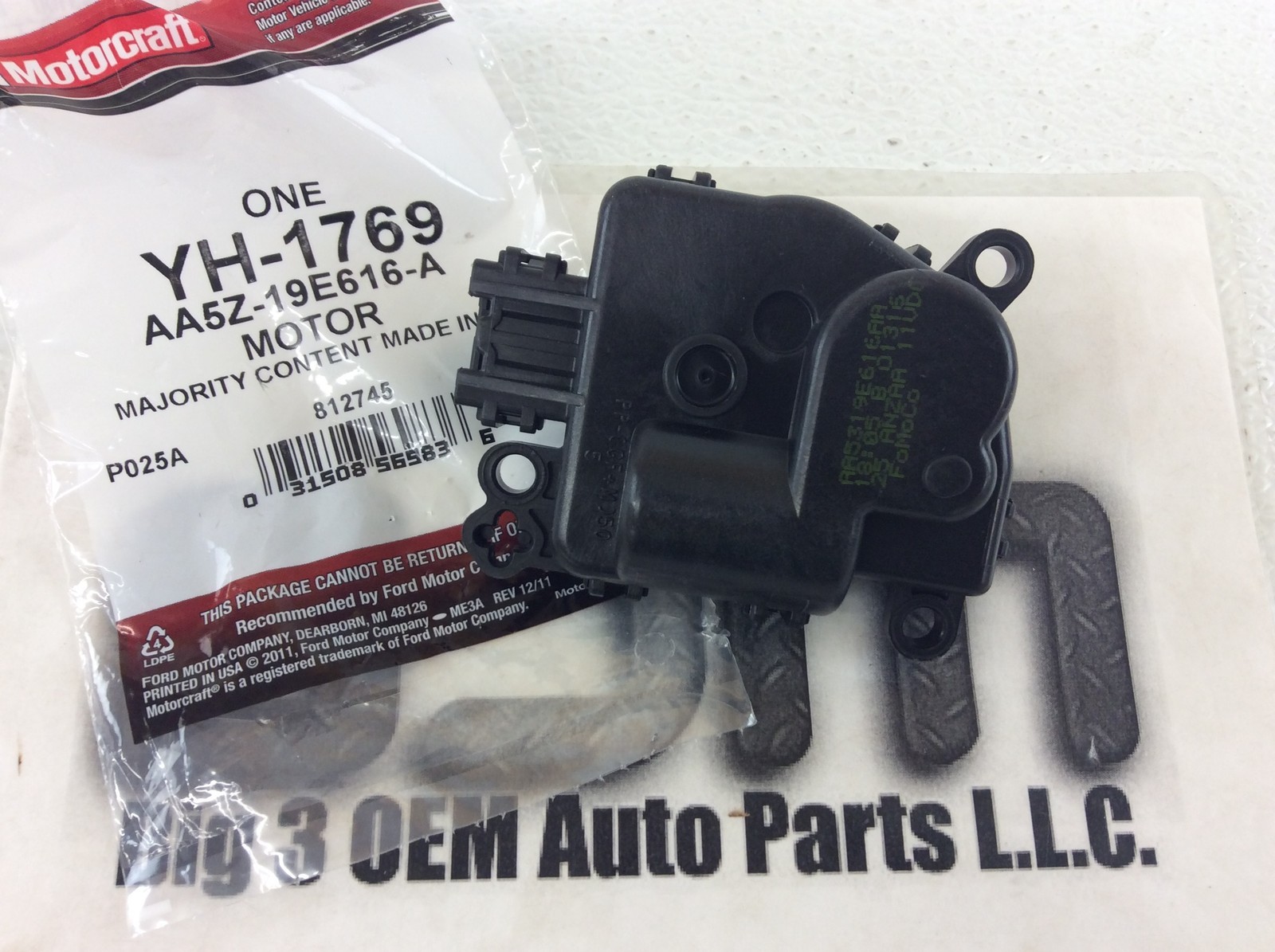 Ford Lincoln HVAC Heater Blend Door Defrost Actuator Motor new OEM AA5Z ...