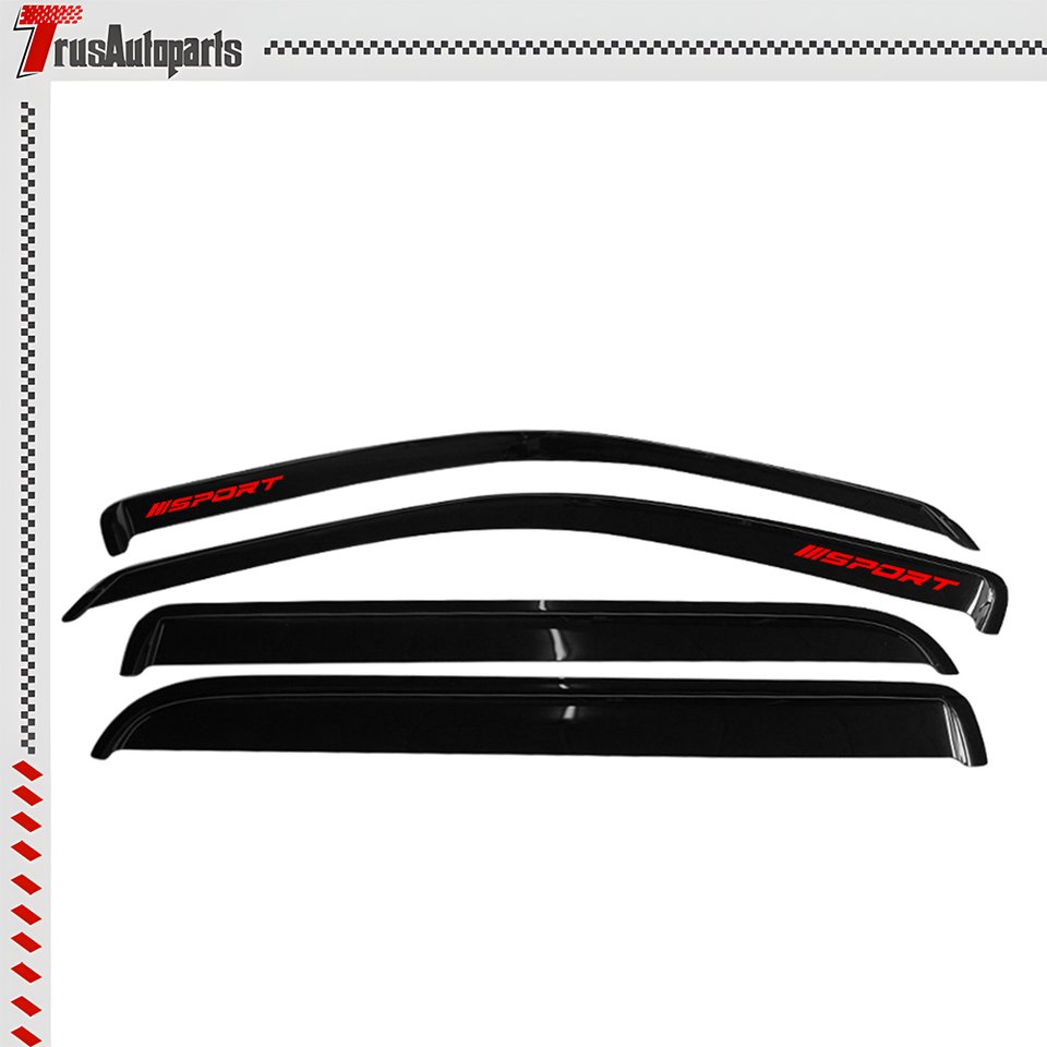 Fits 02-10 Ford Explorer Window Visors Rain Shade Guard Deflector w ...