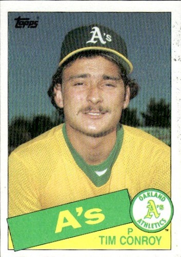 1985 Topps #503 Tim Conroy Oakland Athletics Baseball | eBay