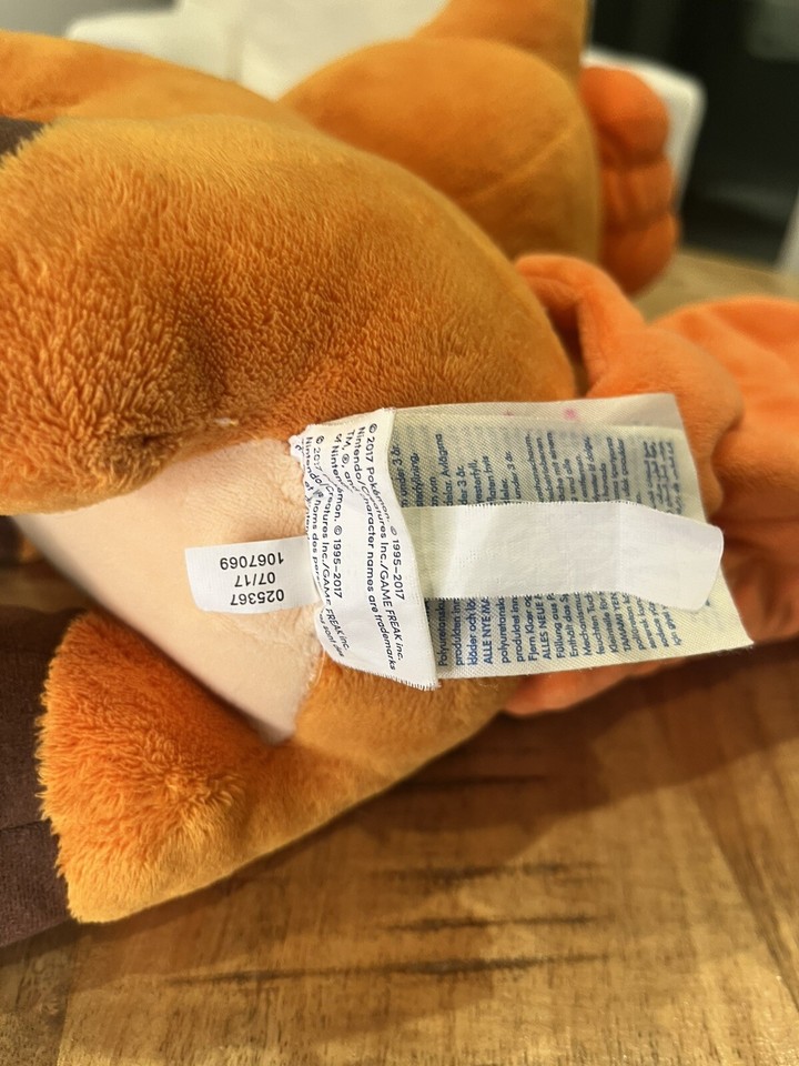 Build A Bear Vulpix 2017 Pokemon Nintendo B.A.B. Plush 14" Working ...