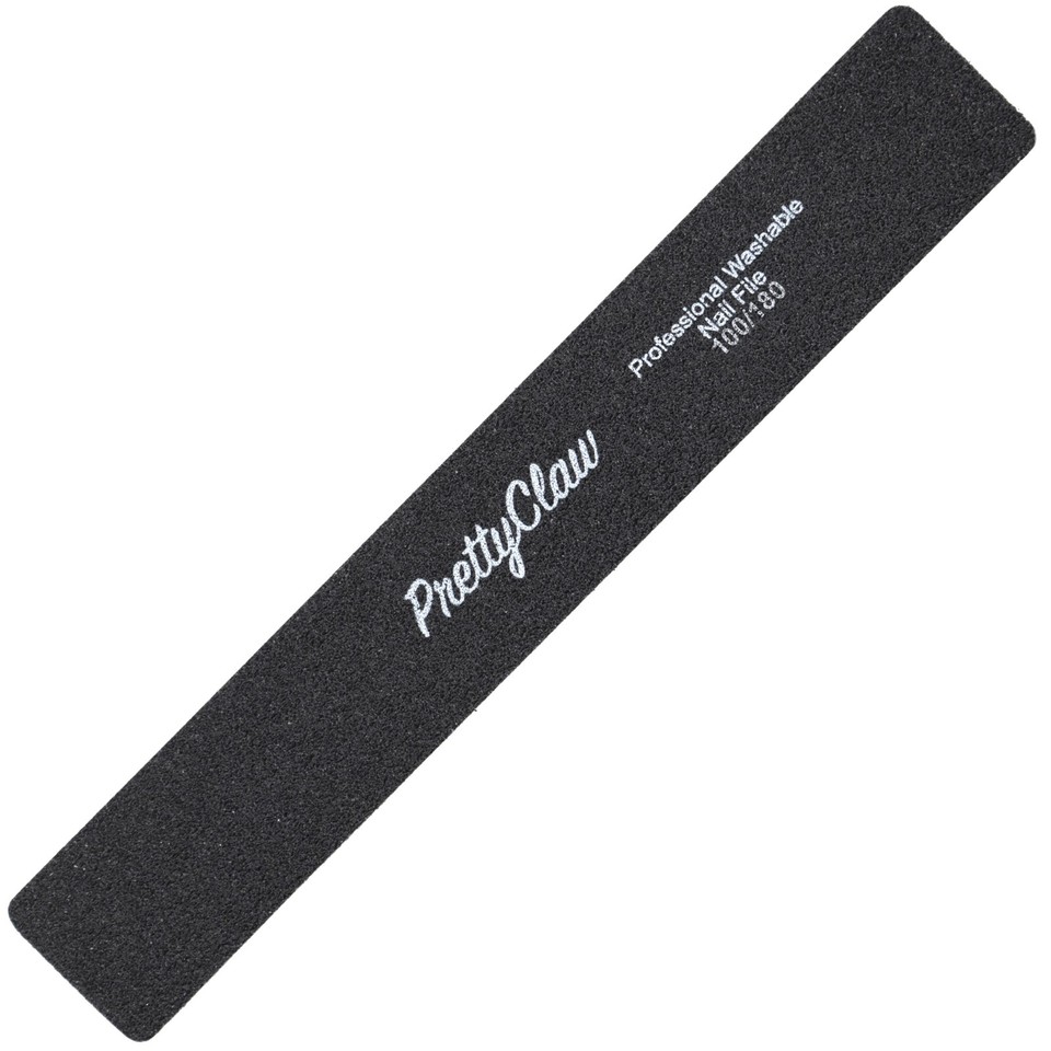10pc Professional Nail Files Acrylic File Rectangle Black Jumbo File ...