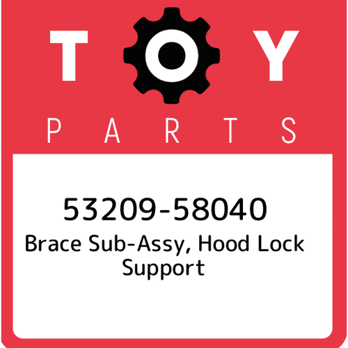 53209-58040 Toyota Brace sub-assy, hood lock support 5320958040, New ...