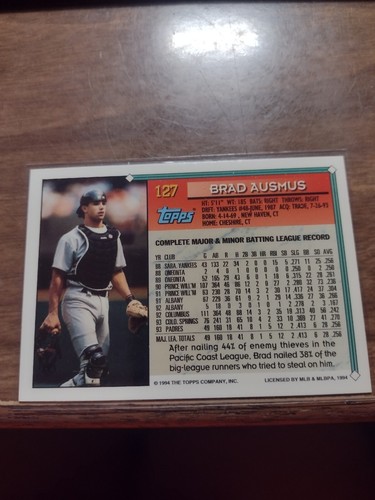 Tim Wallach, Brad Ausmus & Sterling Hitchcock Topps Gold #143,127&103 ...