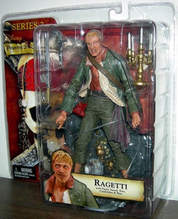 PIRATES of the CARIBBEAN CURSE of the BLACK PEARL RAGETTI NECA in BOX ...