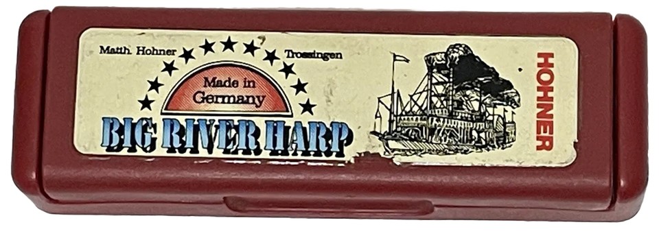 Vintage HOHNER Pocket Pal Harmonica in Original Box Big River Harp 10 ...