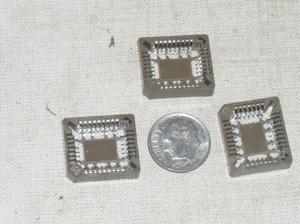 3 NEW FCI BERG LOW PROFILE PLCC-32-PIN PLCC-32T-SMT-TR SMT SMD IC ...