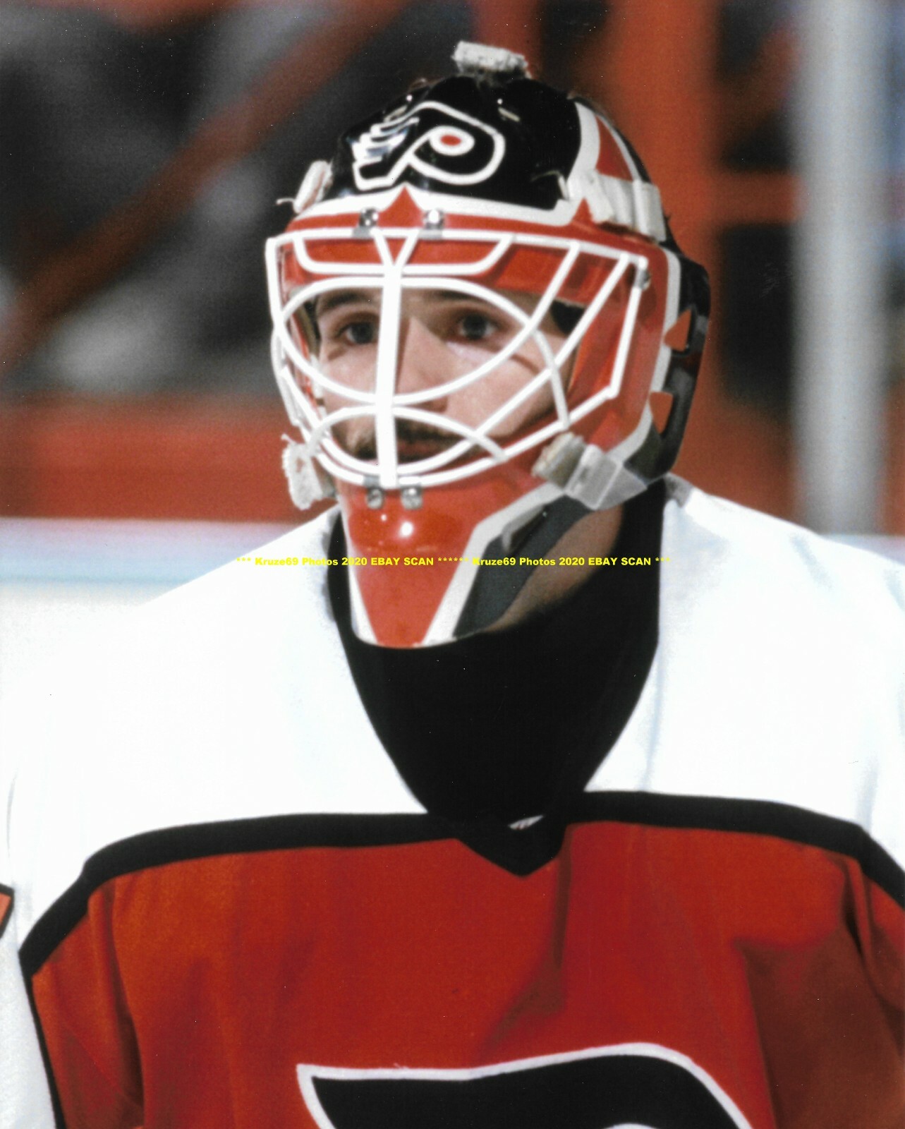 RON HEXTALL Up CLOSE The MASK 8x10 Photo PHILADELPHIA FLYERS Star ...