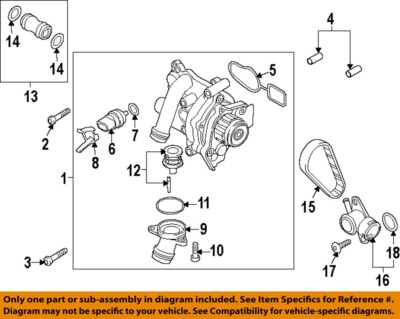 AUDI OEM 15-18 Q3 Quattro 2.0L-L4 Water Pump-Joint Seal WHT002001 | eBay