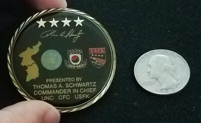 RARE 4 Star General Schwartz Commander in Chief CinC Army UNC CFC ...