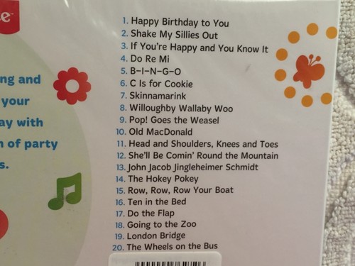 Happy Birthday,Party time CD New 20 Songs Sing Along, Dance, Fun Fisher ...