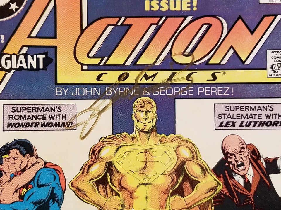 Action Comics #600 Superman George Perez Signed DC Comic NM High Grade ...