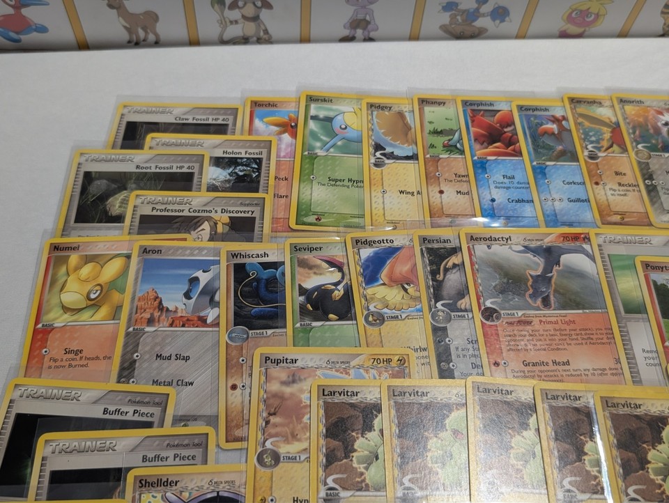 Pokemon Lot Delta Species Dragon Frontier Mantine Reverse Larvitar ...