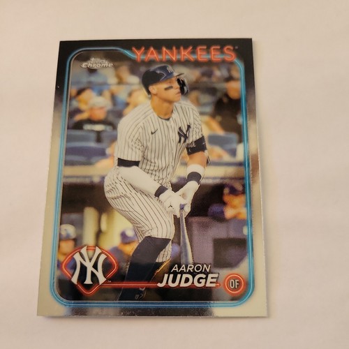 2024 Topps Chrome Baseball Aaron Judge Base #50 New York Yankees MVP ...