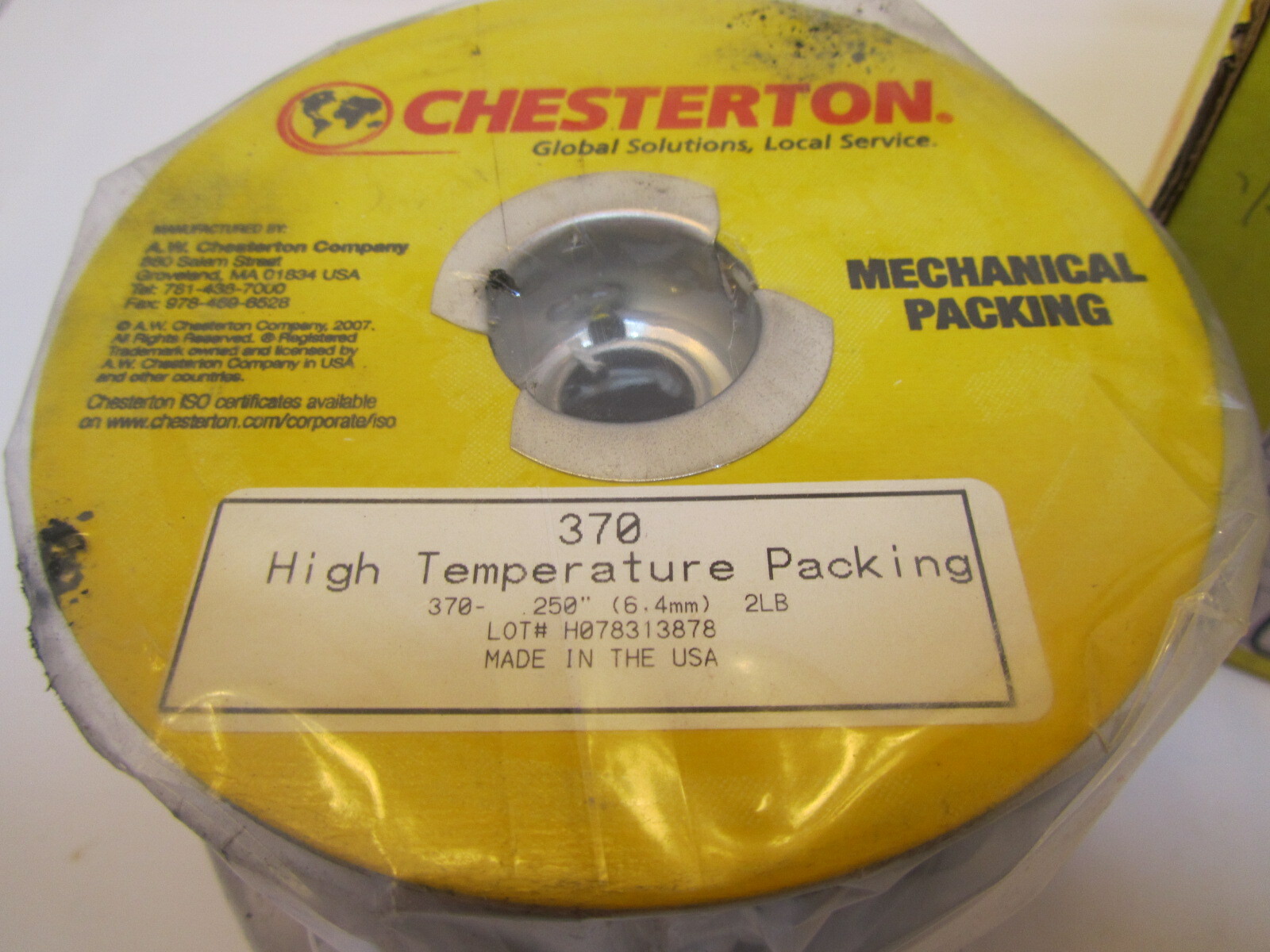 Chesterton 370 High Temperature Packing .250" 2 Lbs | eBay