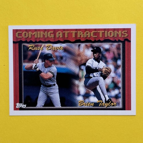 RUSS DAVIS BRIEN TAYLOR 1994 Topps Rookie Coming Attractions #772 ...