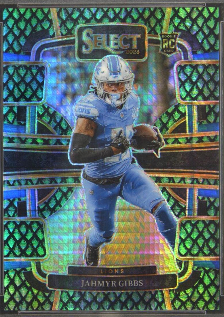2023 Panini Select - Concourse Jahmyr Gibbs #34 Dragon Scale Prizm /70 ...